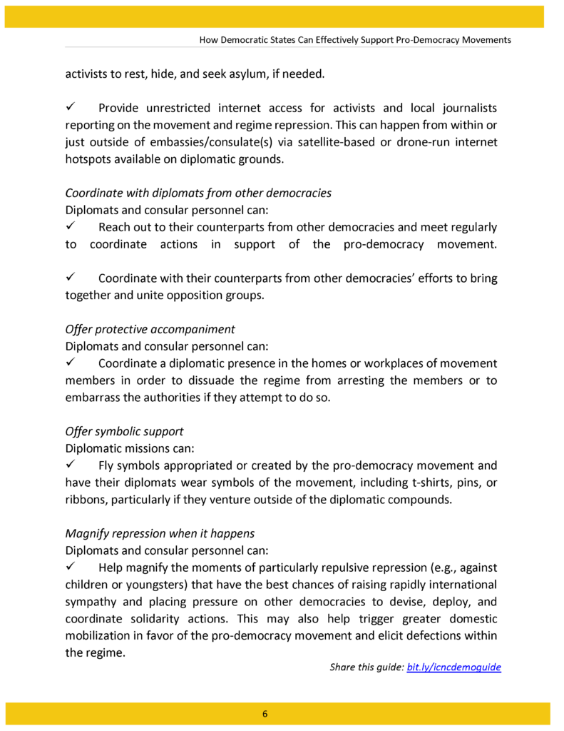 How Democratic States Can Effectively Support Pro-Democracy Movements ...